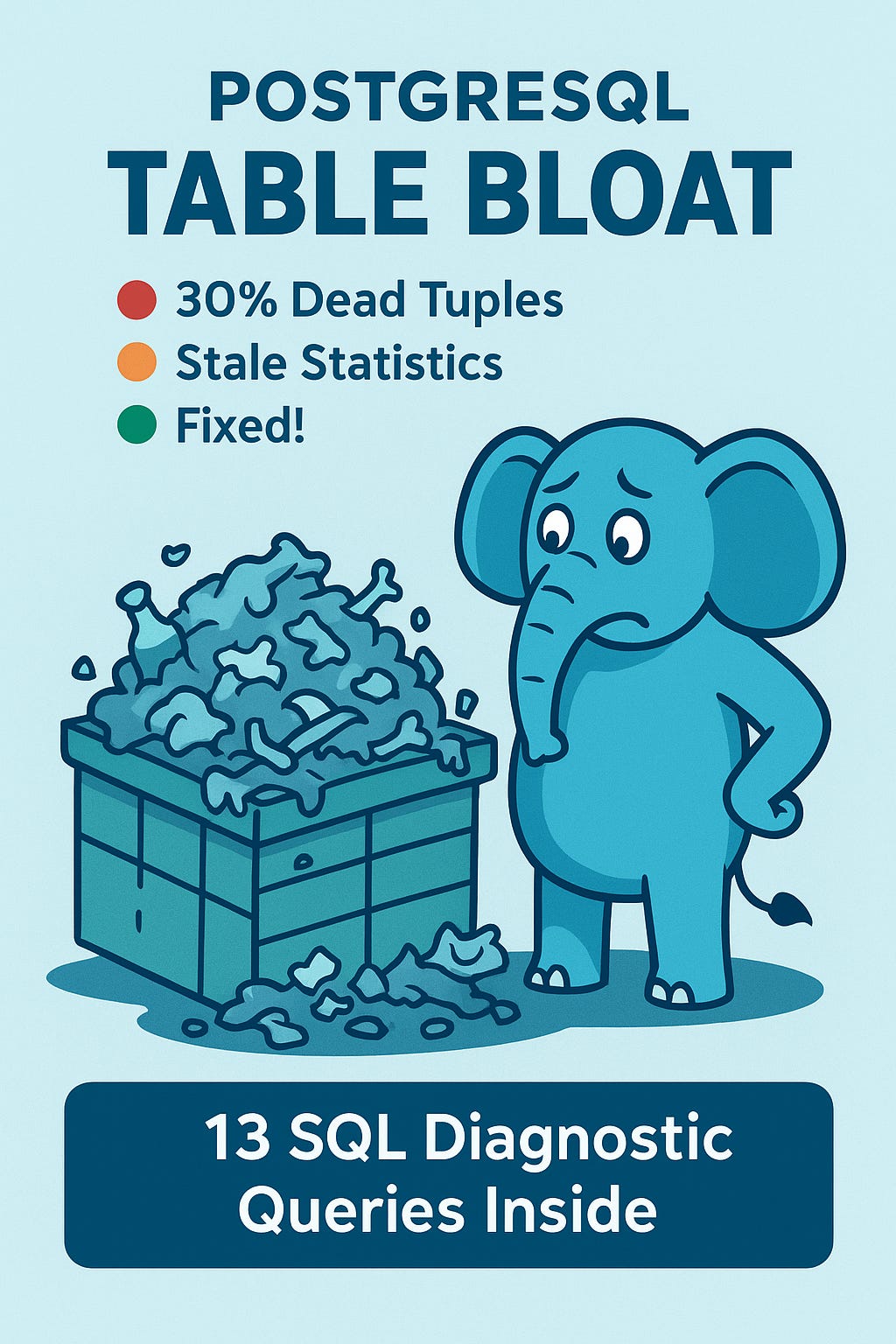 How to Find & Fix PostgreSQL Table Bloat with 13 SQL Queries [Full RCA]