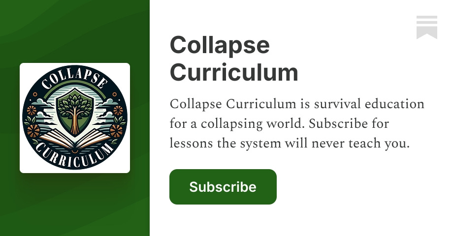 Collapse Curriculum | Justin McAffee | Substack