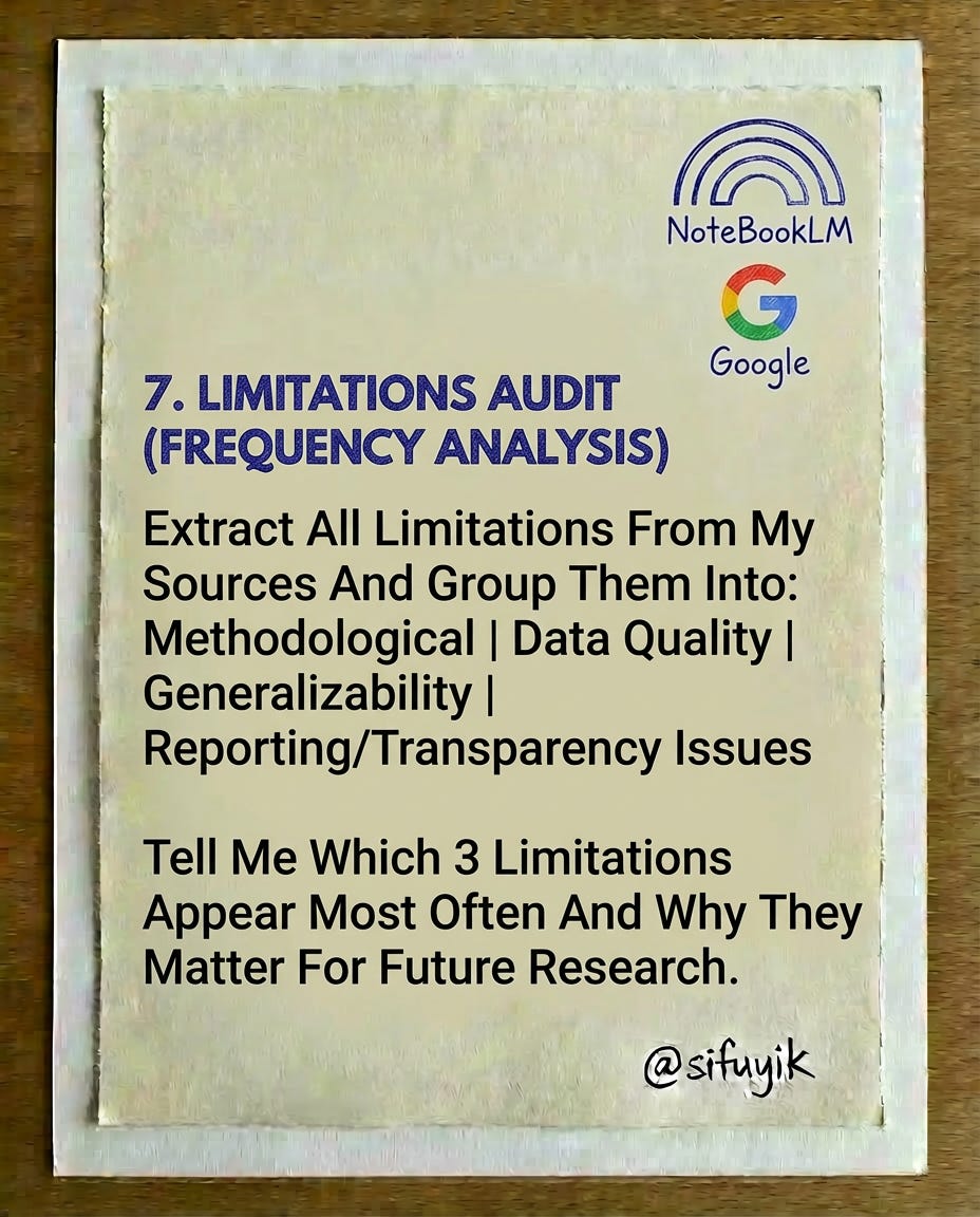 12 NotebookLM Prompts for Literature Review (2026 Research Guide)