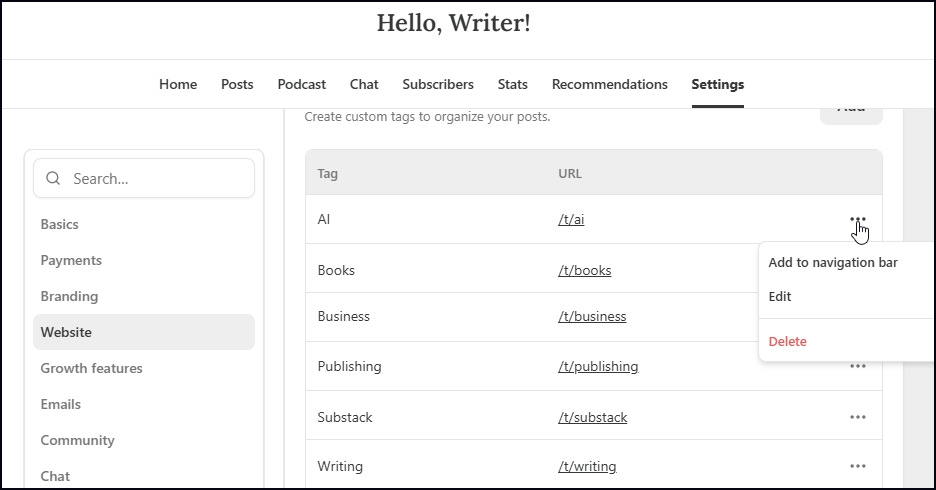 The Best Way To Use Substack Tags - by Linda Caroll