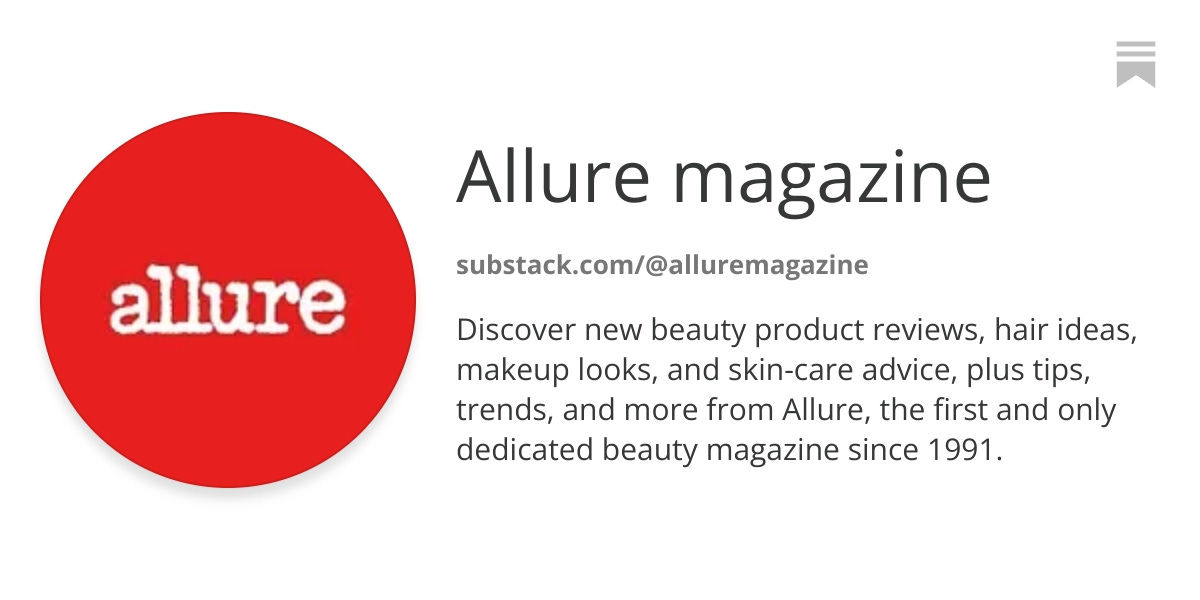 Allure magazine | Substack