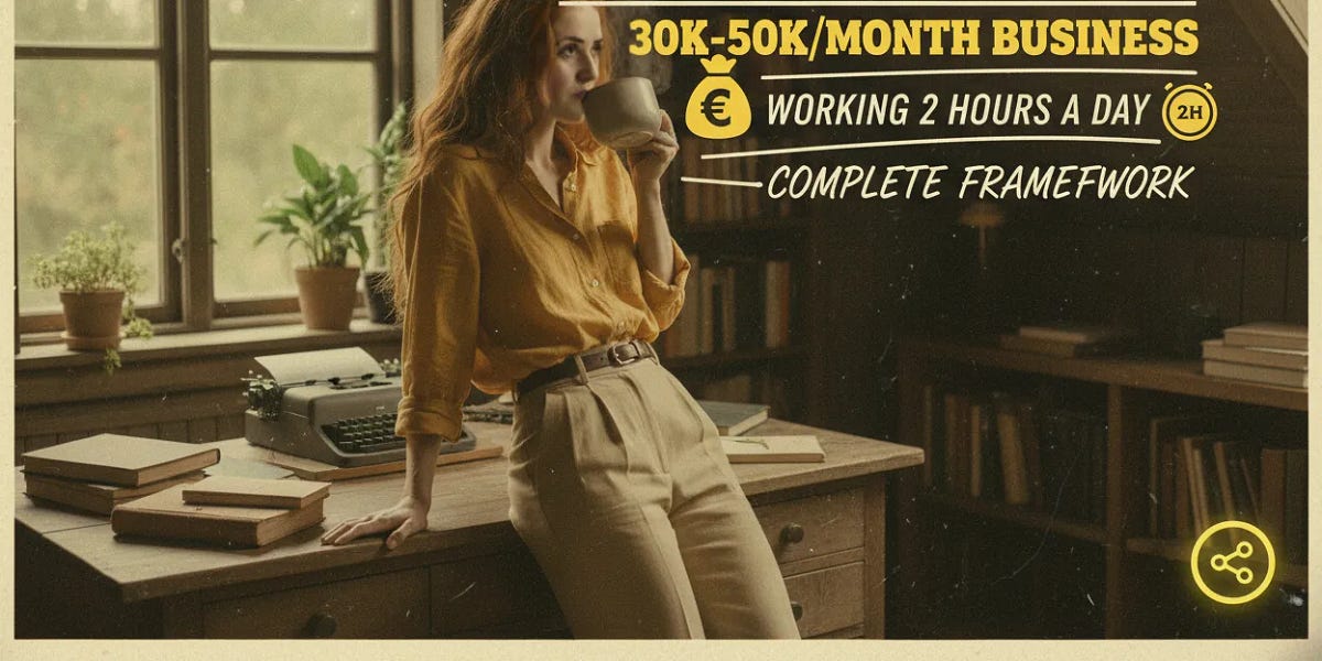 How to build a €30K-€50K/month business working 2 hours a day (complete ...