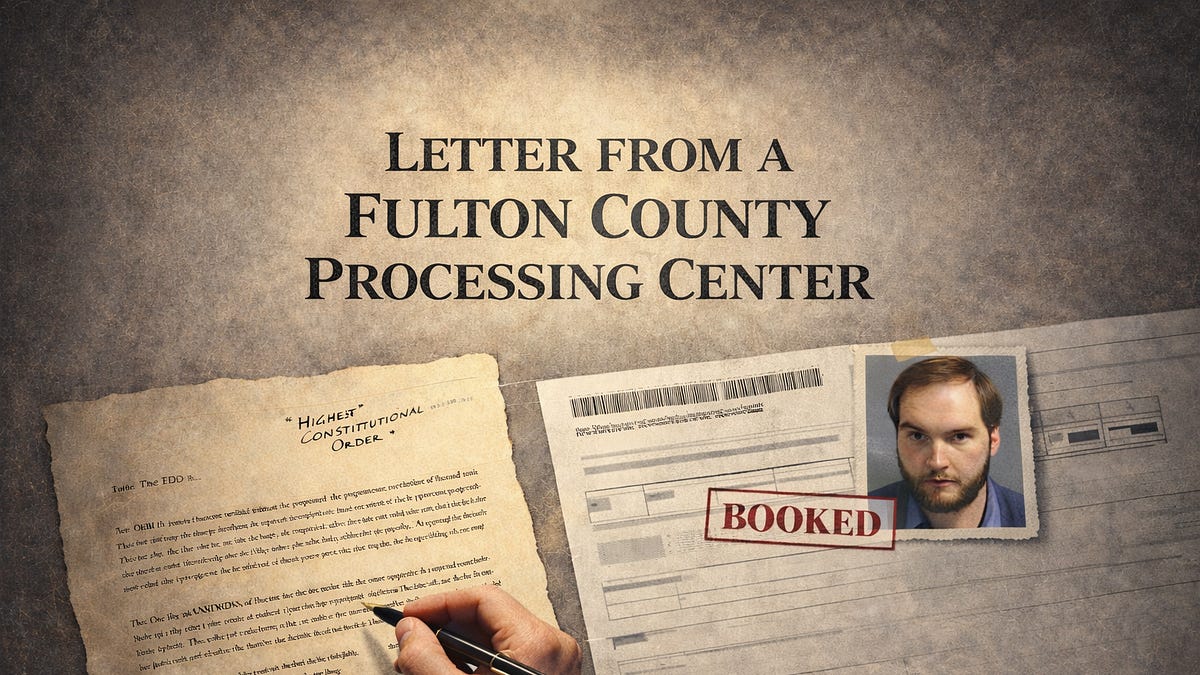 Letter from a Fulton County Processing Center