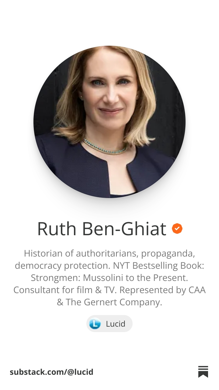 Ruth Ben-Ghiat | Substack
