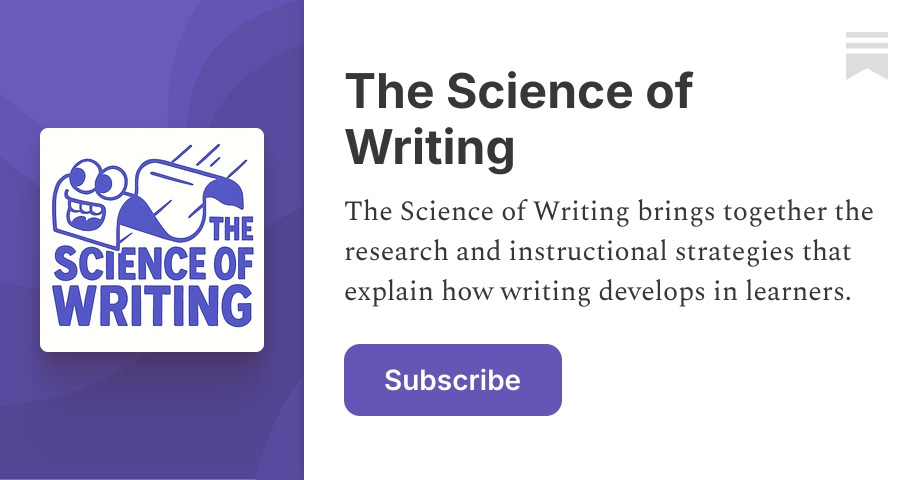 The Science Of Writing Daniel Stedman Substack