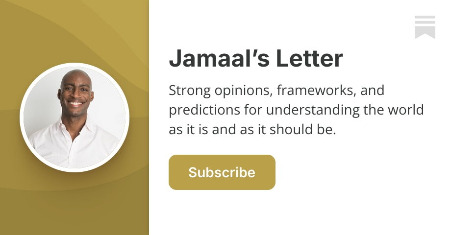 Jamaal’s Letter | Jamaal Glenn | Substack