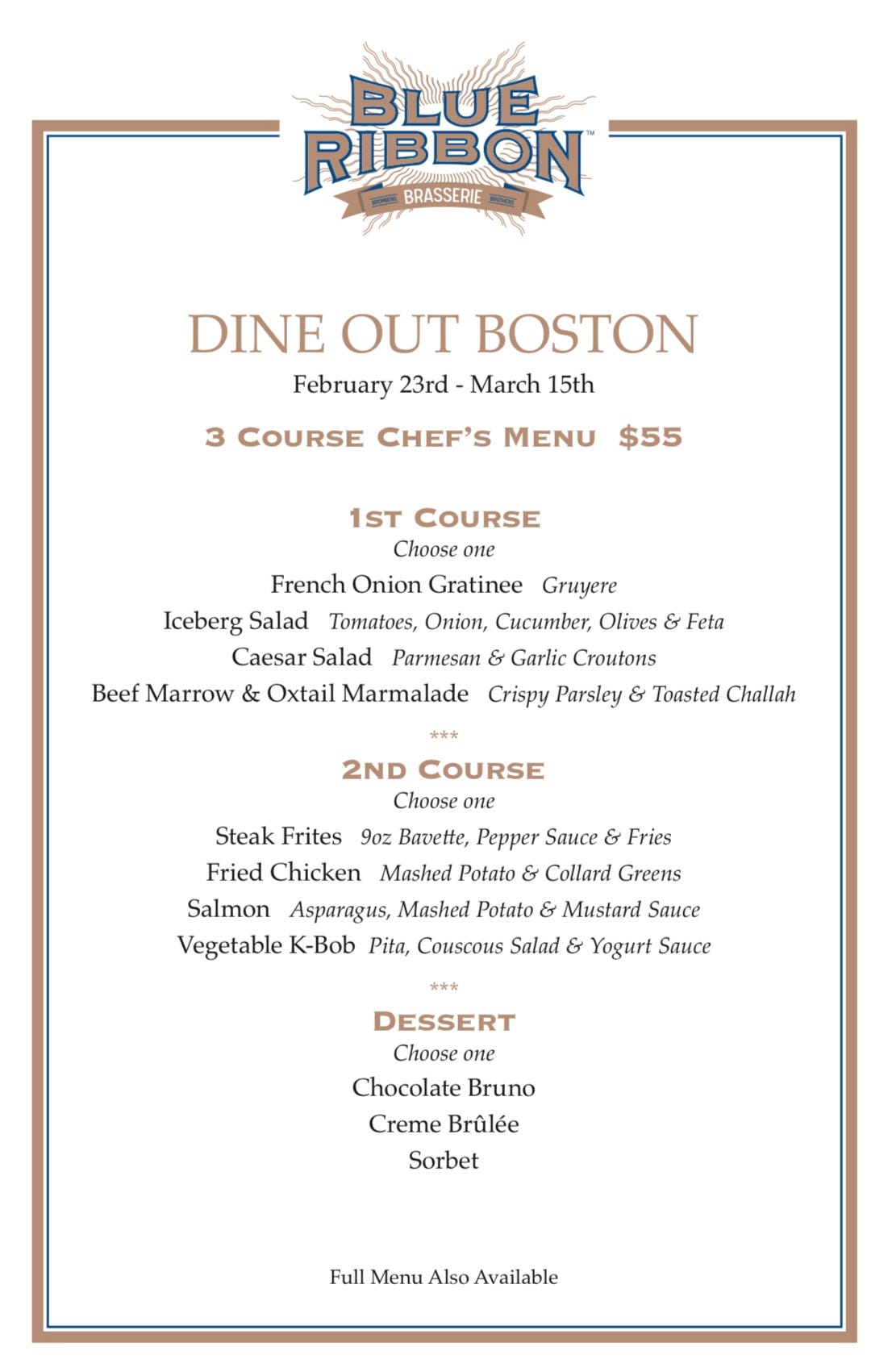 The Best of Boston Restaurant Week - by Anna Darrow