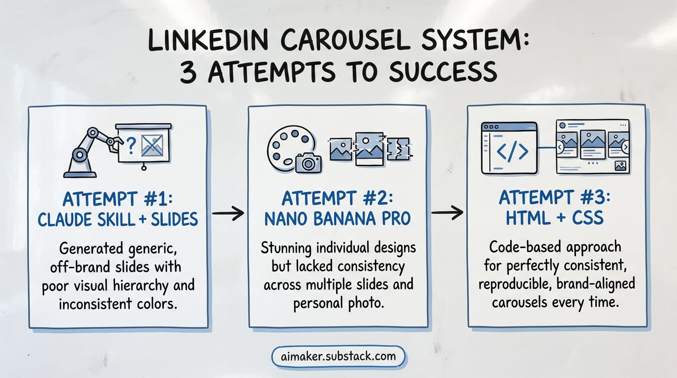 How I Built LinkedIn Carousels Using Claude Skills in Less Than 5 Minutes