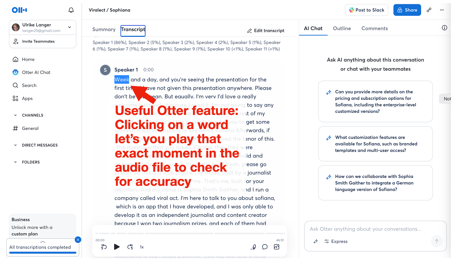 Best AI Transcription Tools: Otter, Sonix, Notta and others