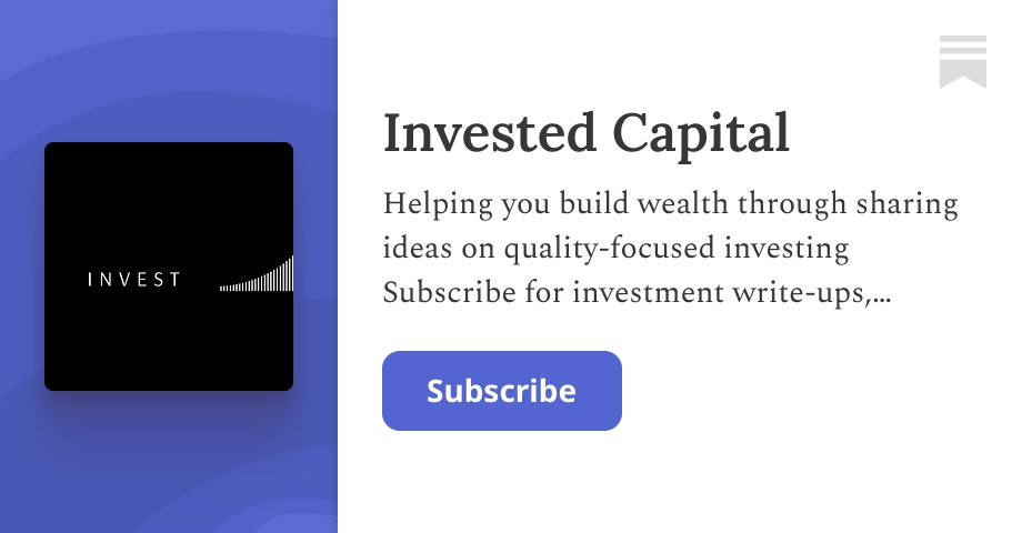 Invested Capital | Matthew Harbaugh | Substack