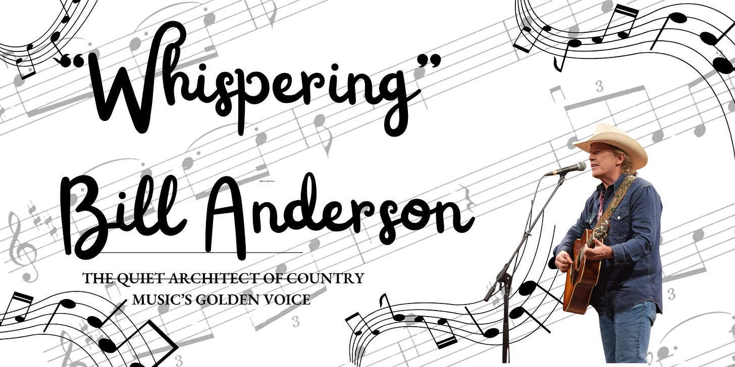 Whispering Bill Anderson: The Poet Laureate of Country’s Soul