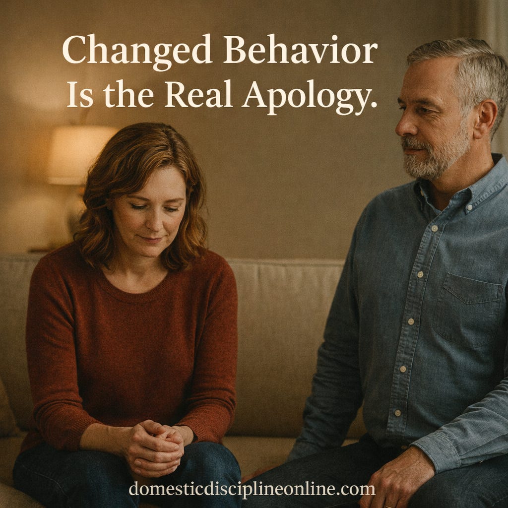 Changed Behavior Is the Real Apology - by Dominic Masters