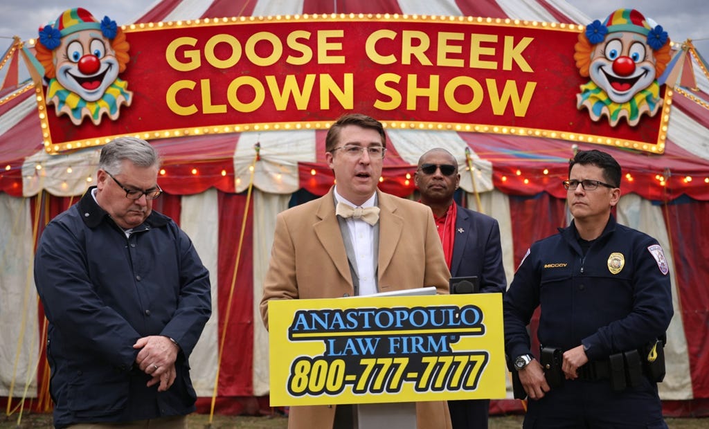 Goose Creek Mayor & Police Chief Roll Out The Clown Show To Announce ...