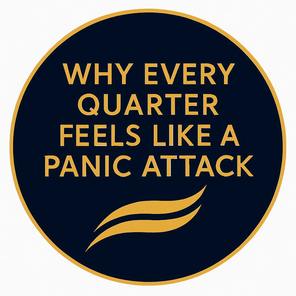Why Every Quarter Feels Like a Panic Attack (And How to Make It Stop)