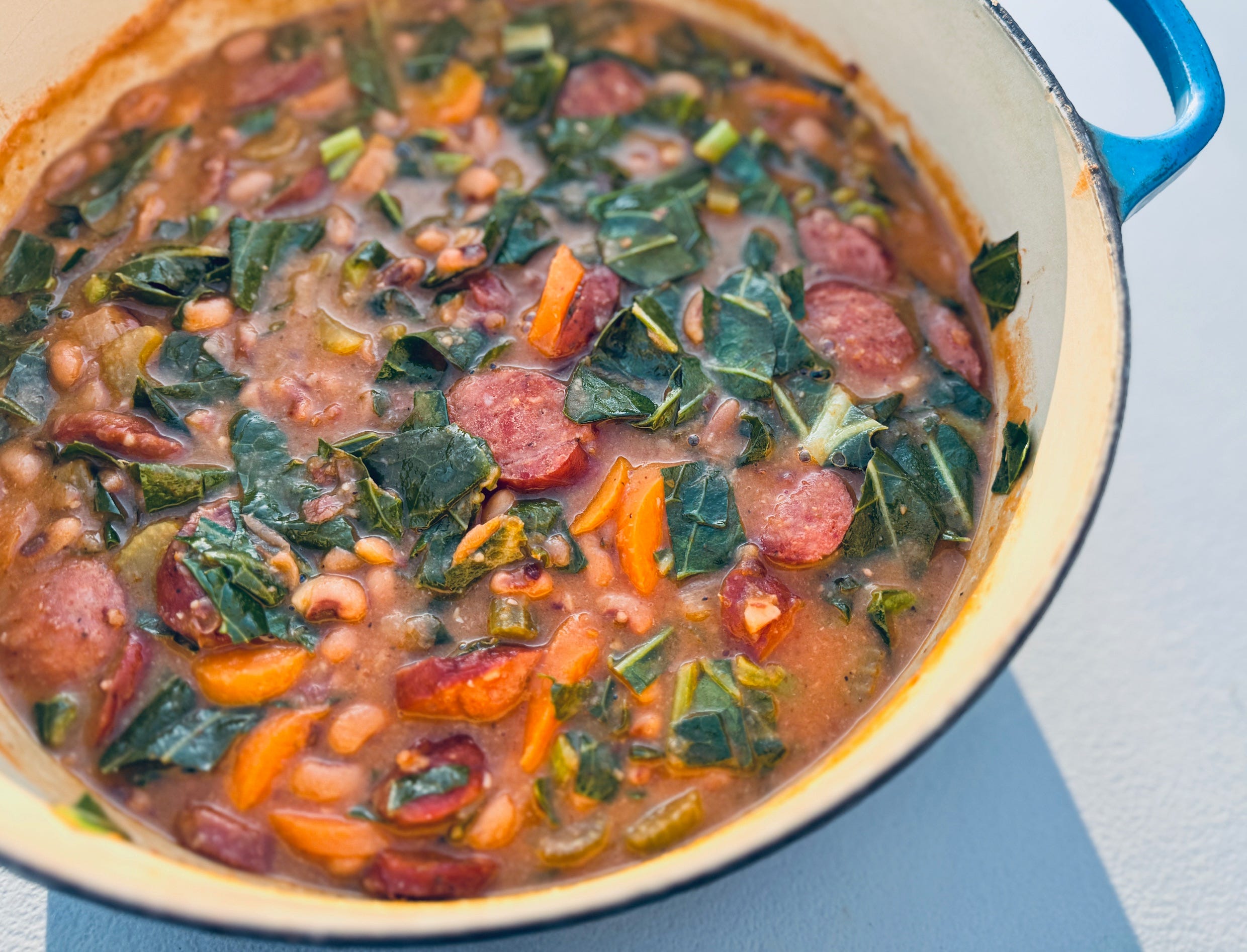 new year's black-eyed pea & collard green soup