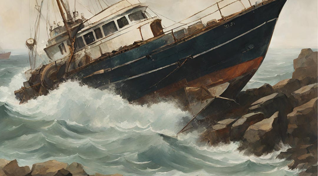 El barco a la deriva perdido en el Mar de la Incertidumbre. SOS