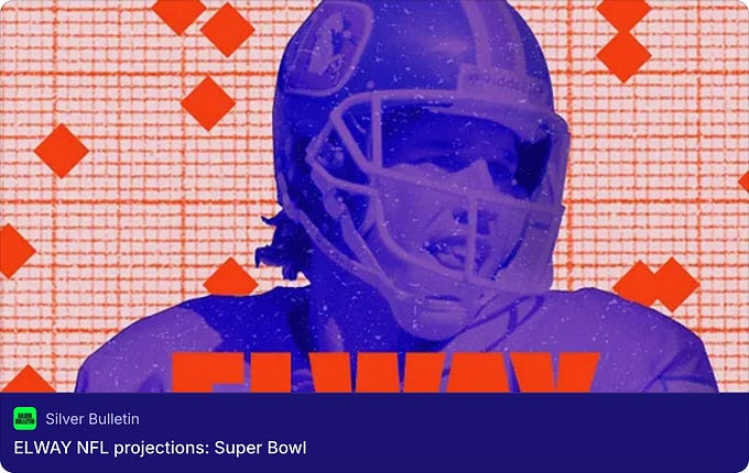 Nate Silver (@natesilver): "Two quick things: 1) Substack Live with ...
