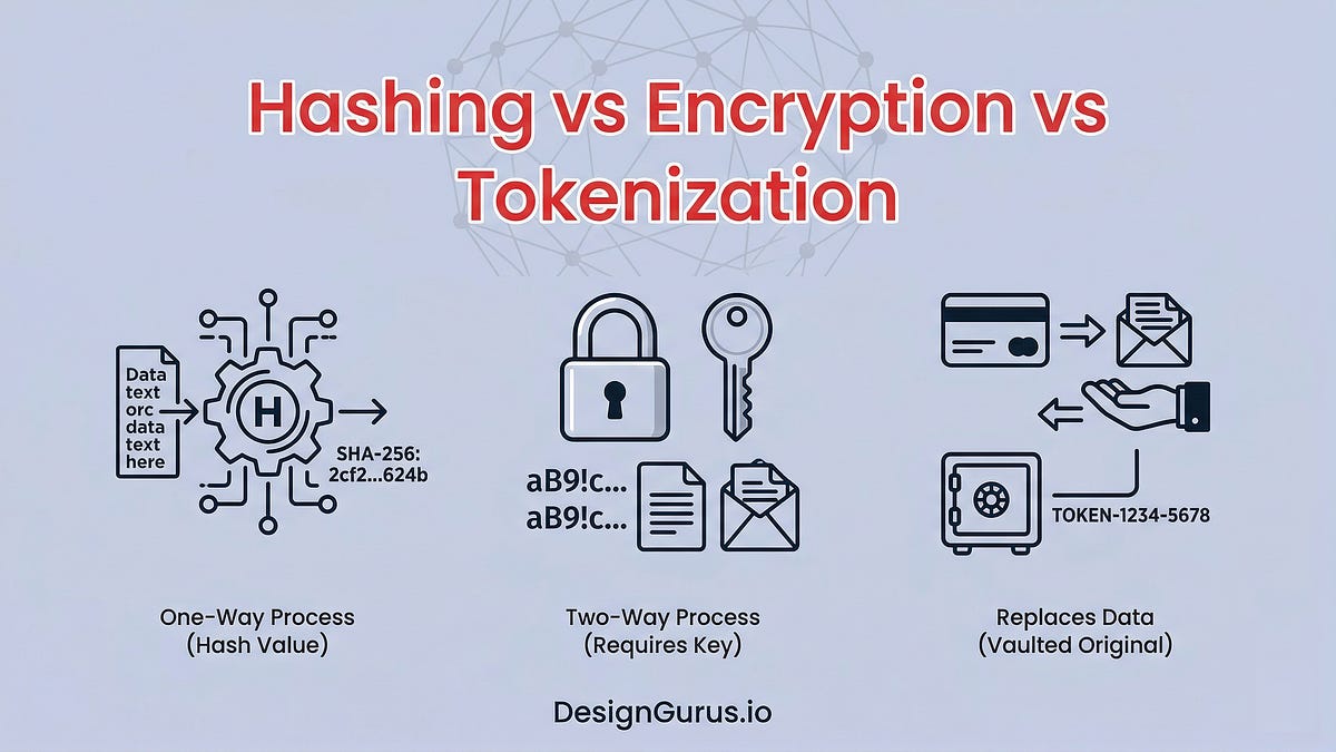 Hashing, Encryption, and Tokenization Explained: How Each One Protects ...