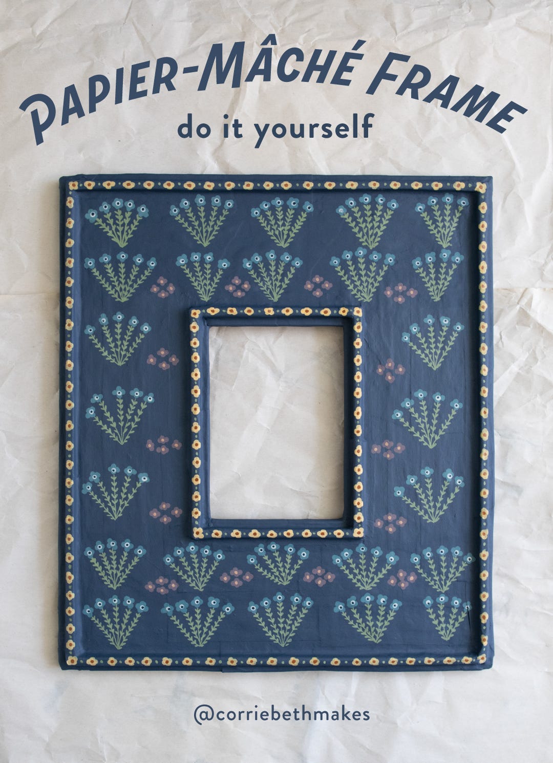 HOW TO: Make A Cardboard and Paper Mâché Frame