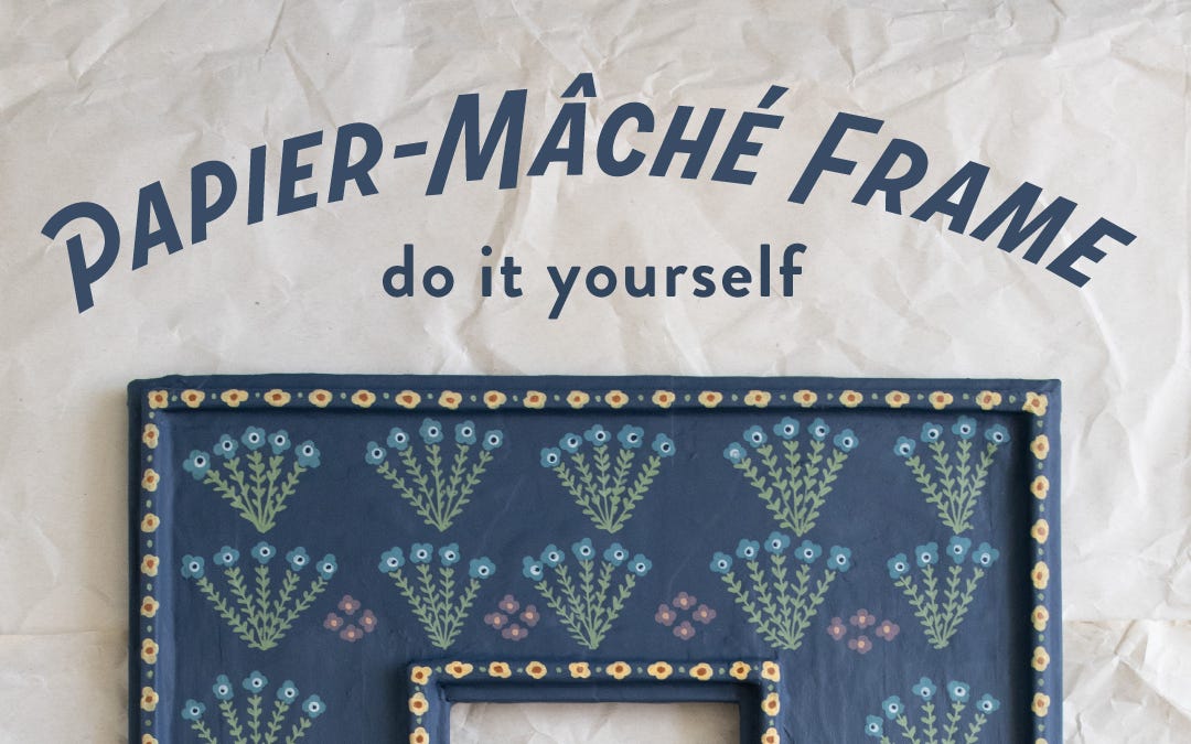 How To: Make A Cardboard and Paper Mâché Frame