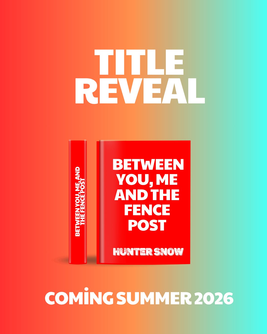 December 2025 - New book title reveal - by Hunter Snow