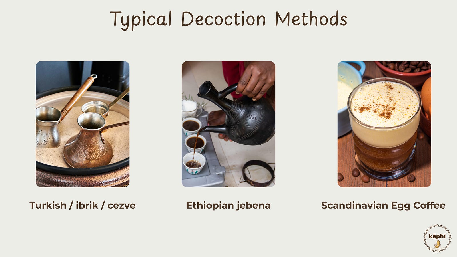 When water meets Coffee (Part 5): Decoction Methods
