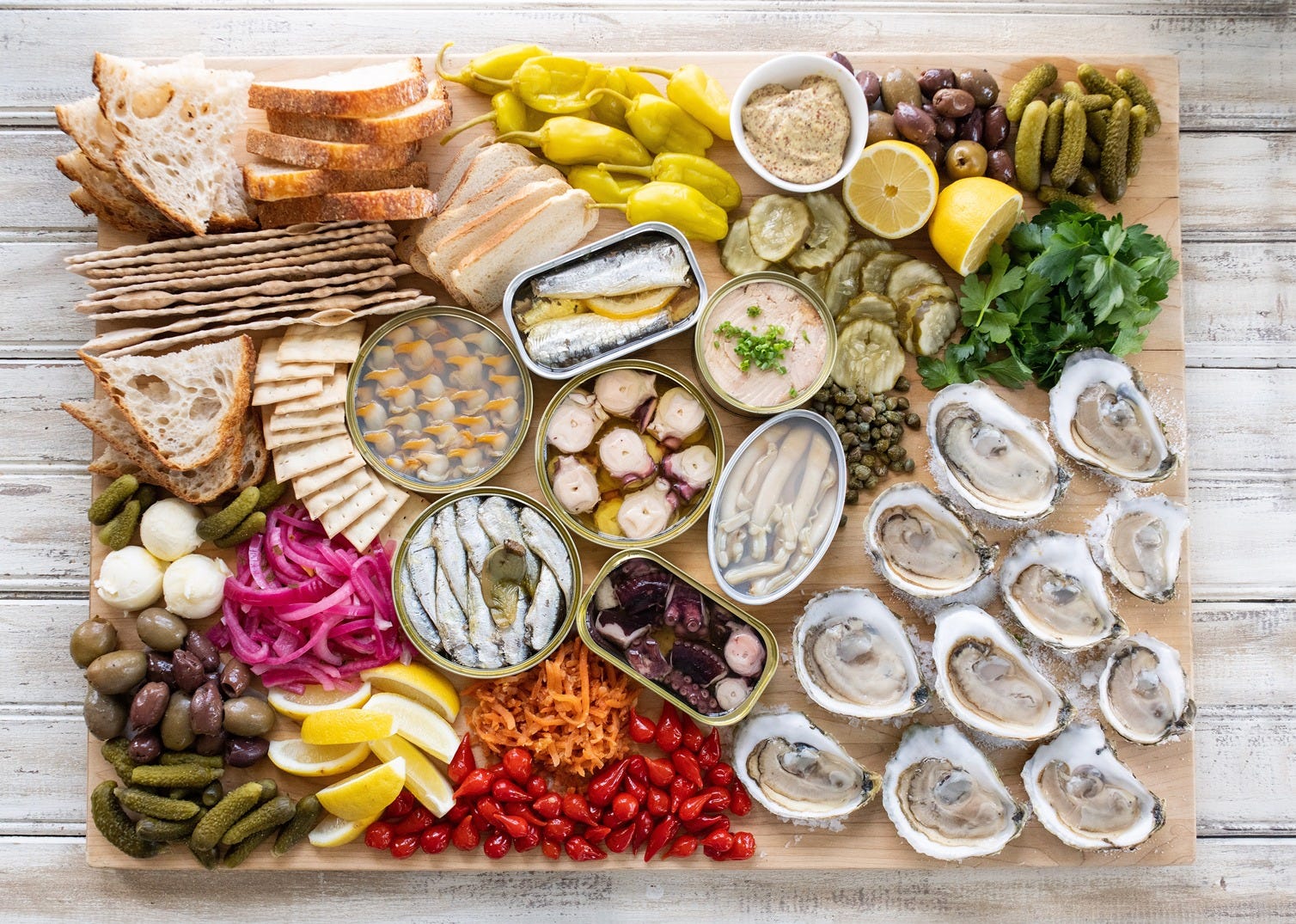 Making a Tinned Fish Board For a Crowd - by Island Creek