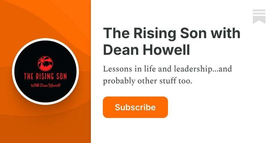 The Rising Son with Dean Howell | The Rising Son - Dean Howell | Substack