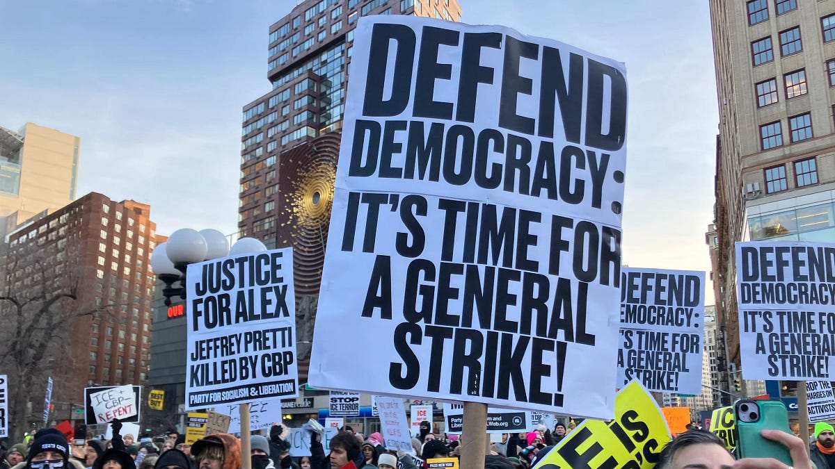 Solidarity with general strike - by Cory Davenport
