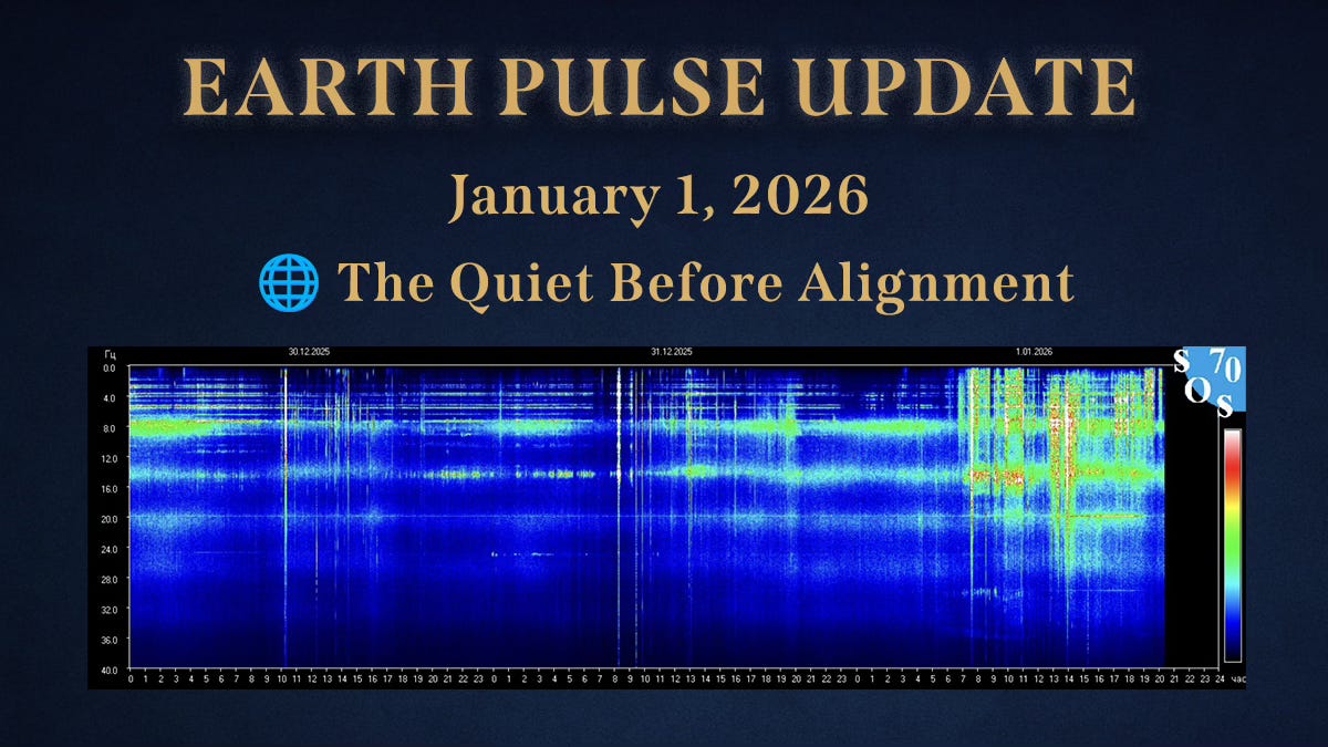 ⚡Earth Pulse Update - Jan 1 | 🫧 The Quiet Before Alignment