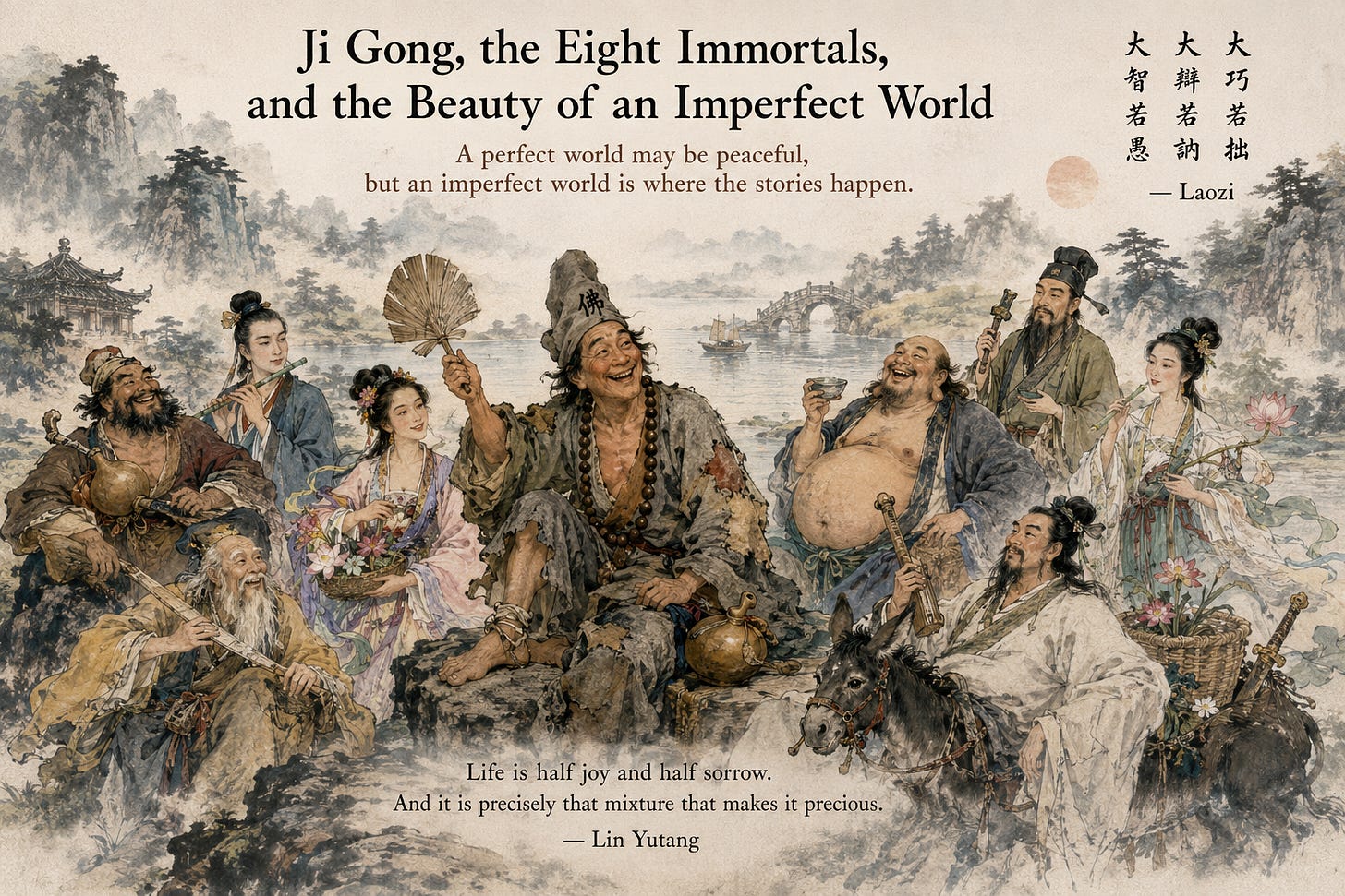 Ji Gong, the Eight Immortals, and the Beauty of an Imperfect World