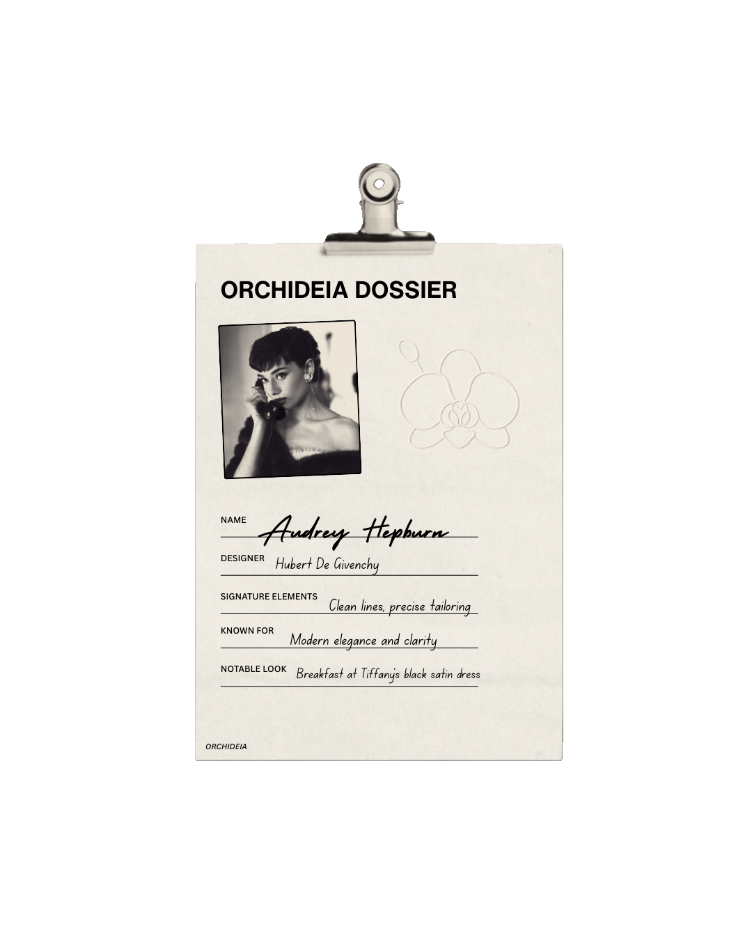 dossier: the maker & the muse - by Jewel - ORCHIDEIA