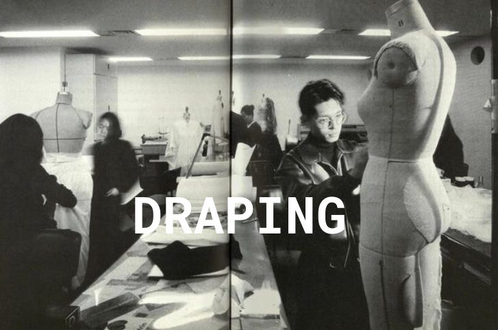 Draping - by Claire Vastola - WORKING IN FASHION