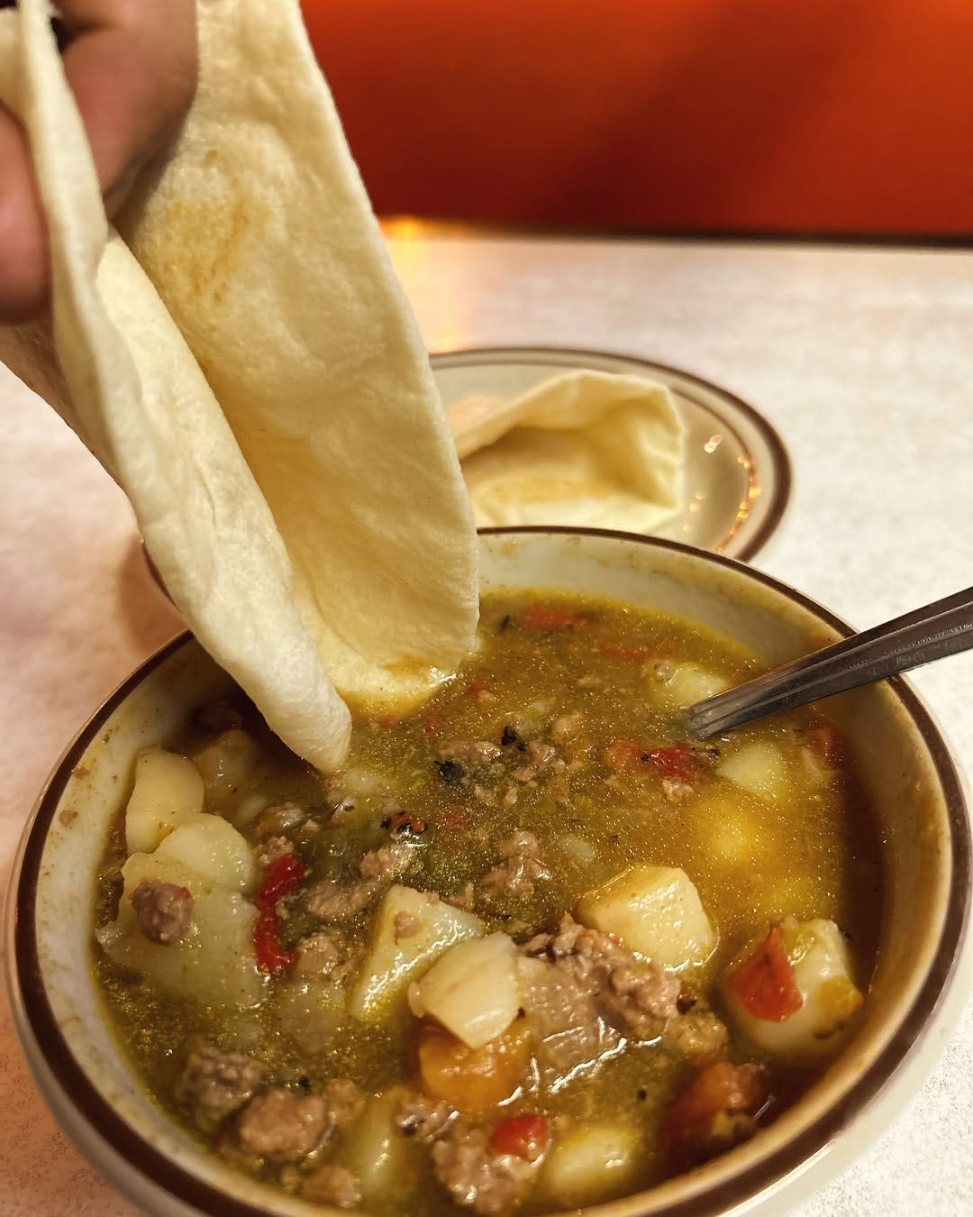 The NM Green Chile Stew I Learned to Make at Frontier Restaurant
