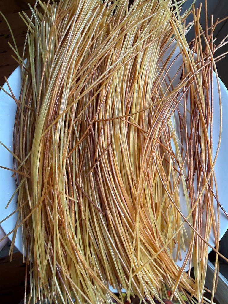 One-Skillet Ginger-Scallion Noodles - by carla lalli