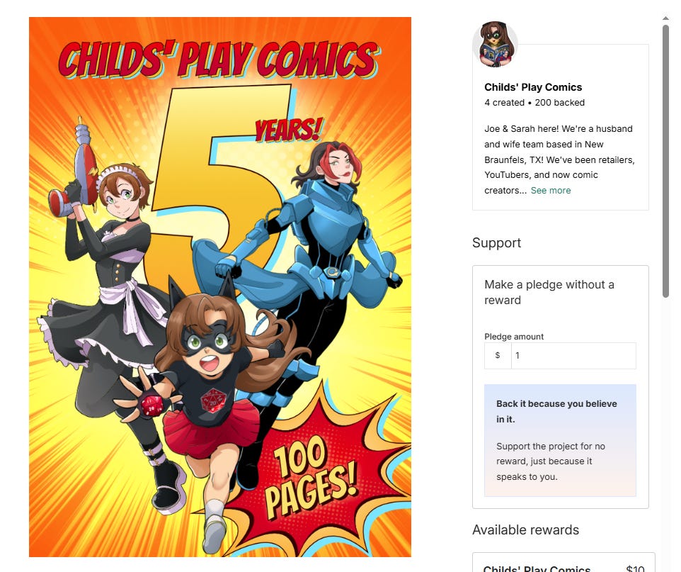 Argile the Arachnigator Comic is live! Secret tier! Plus D of D shirts ...