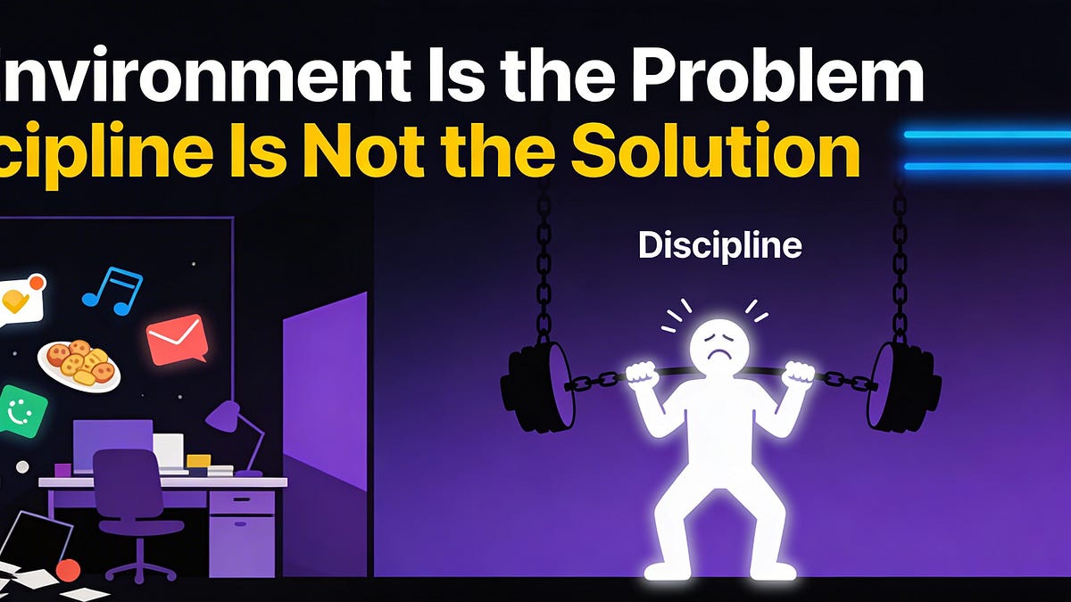 The Environment Is the Problem. Discipline Is Not the Solution