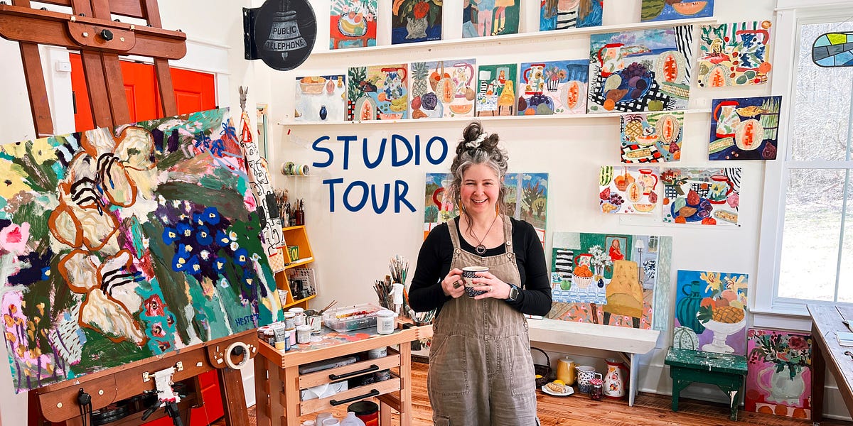 Studio Tour - by Sandi Hester - An Artist's Life