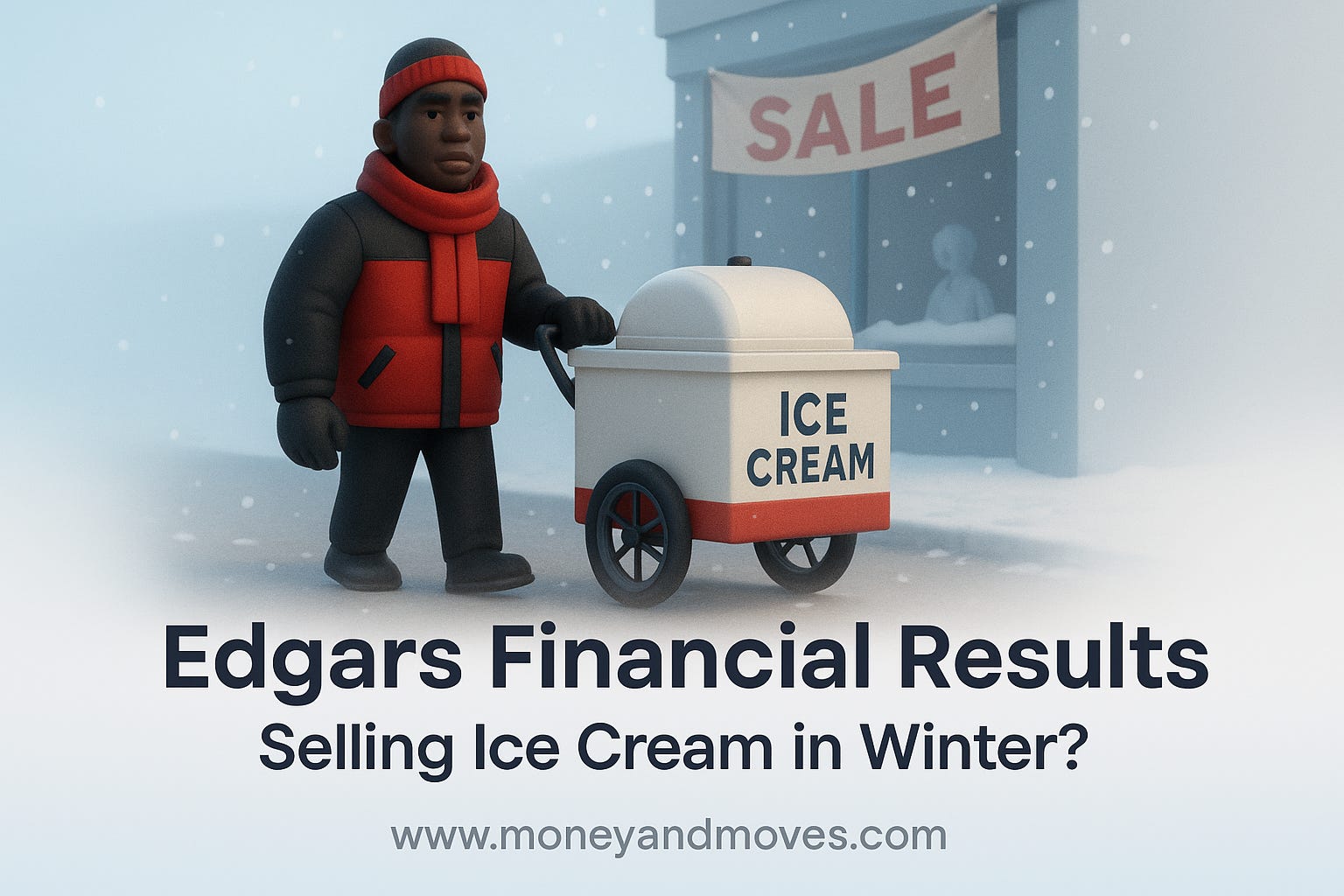 Edgars Financial Results: Selling Ice Cream in Winter