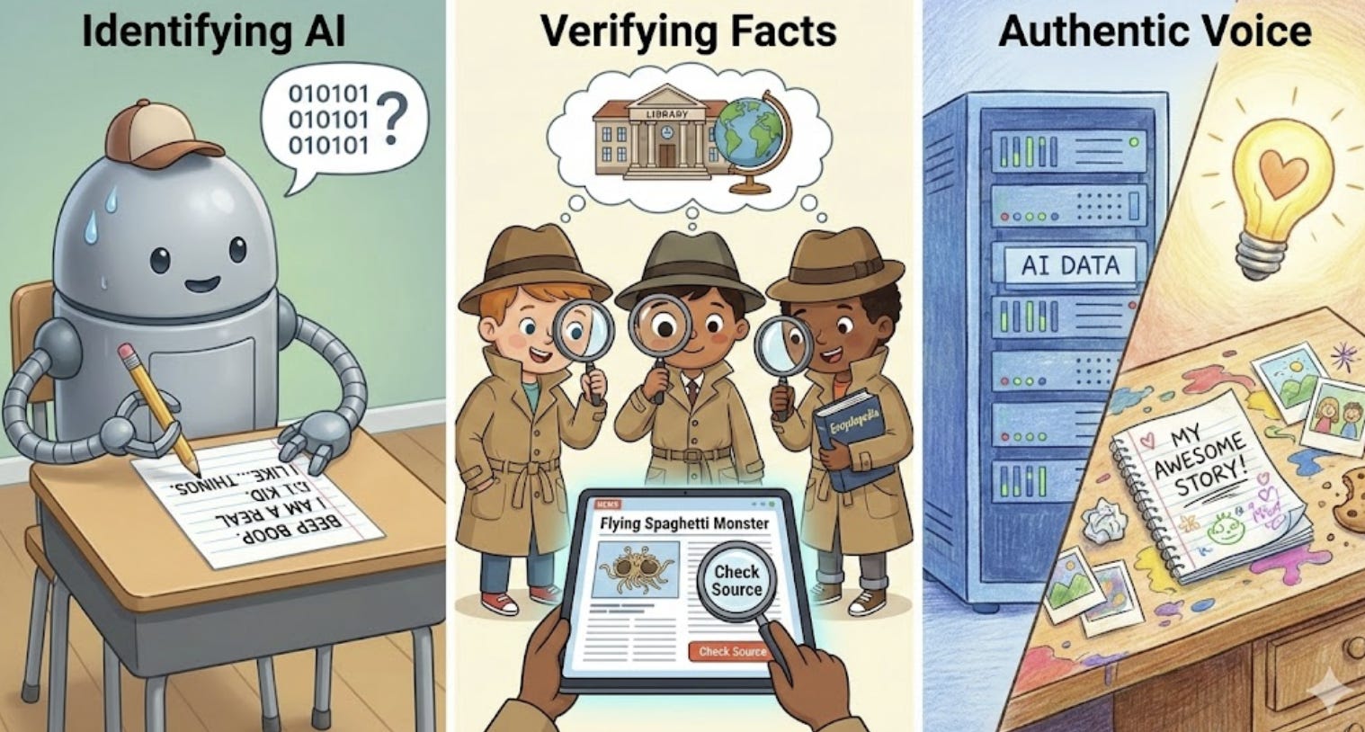 The Digital Detective Club: Teaching AI Literacy to Young Students