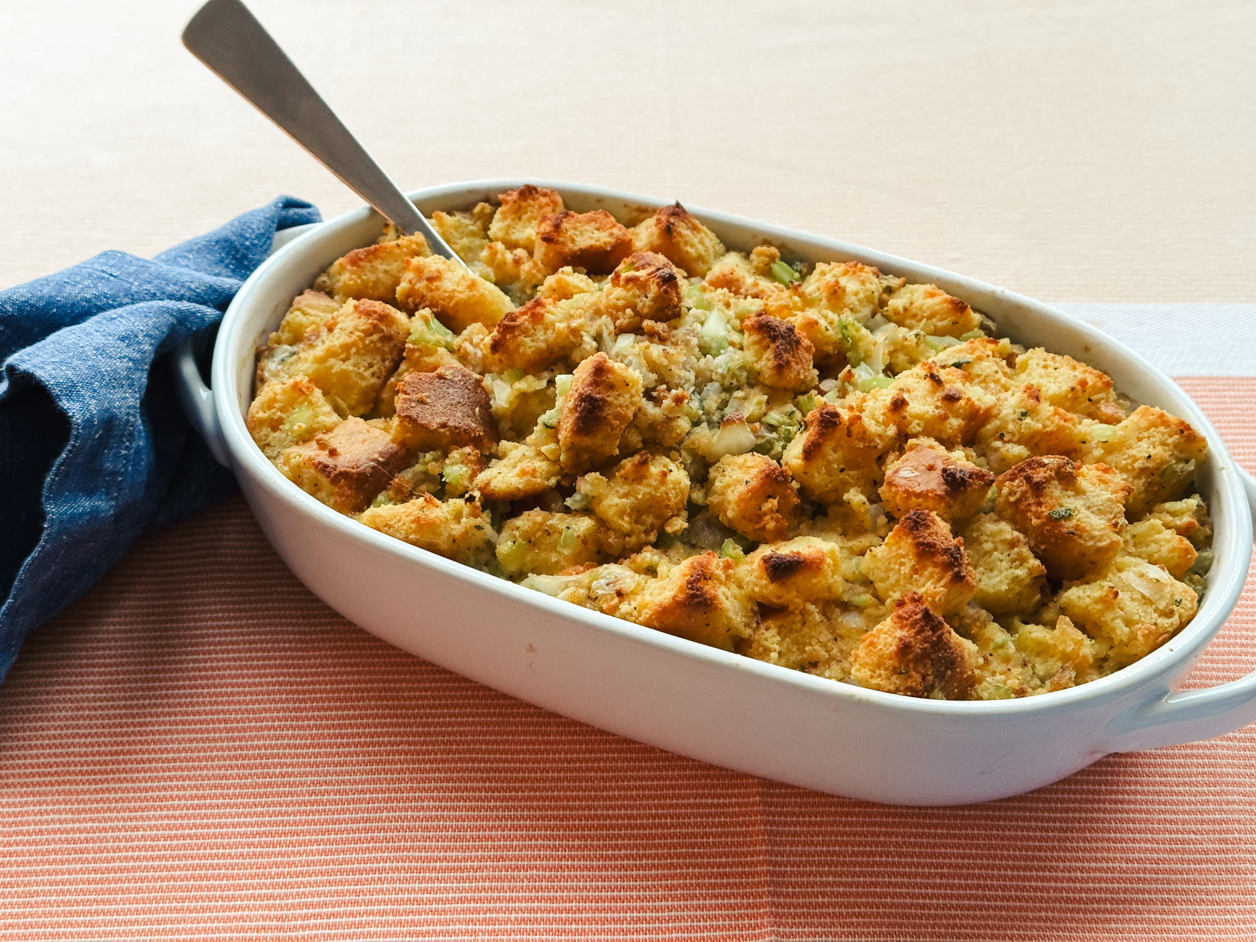 Savory Cornbread Stuffing - by Tini Younger - Roux Girl