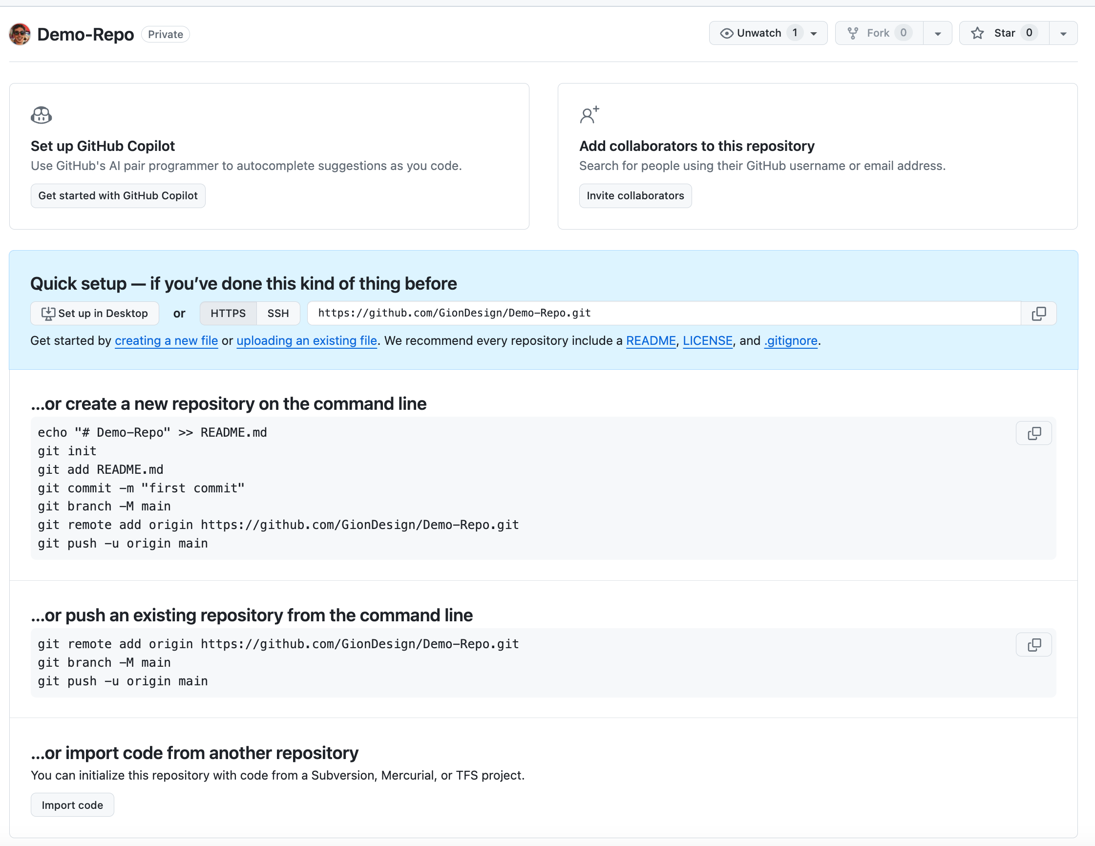 GitHub, creating a repository and linking your project