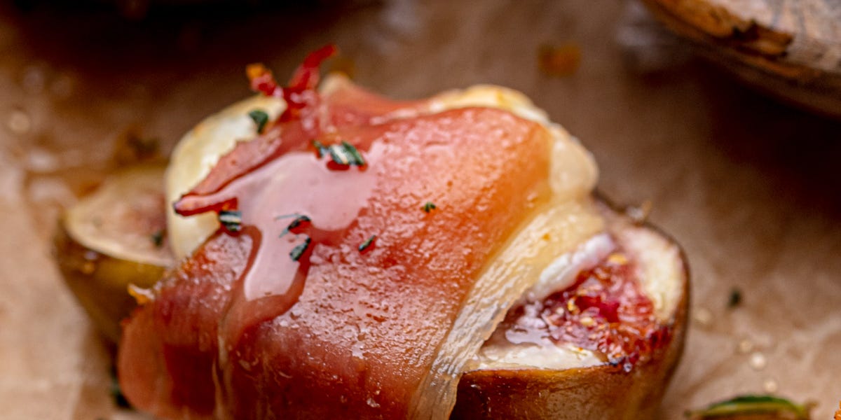 Prosciutto Wrapped Figs with Goat Cheese - by Callan Wenner