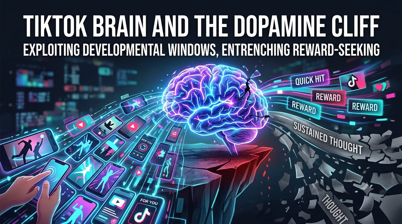 TikTok Brain and the Dopamine Cliff - Meltonian
