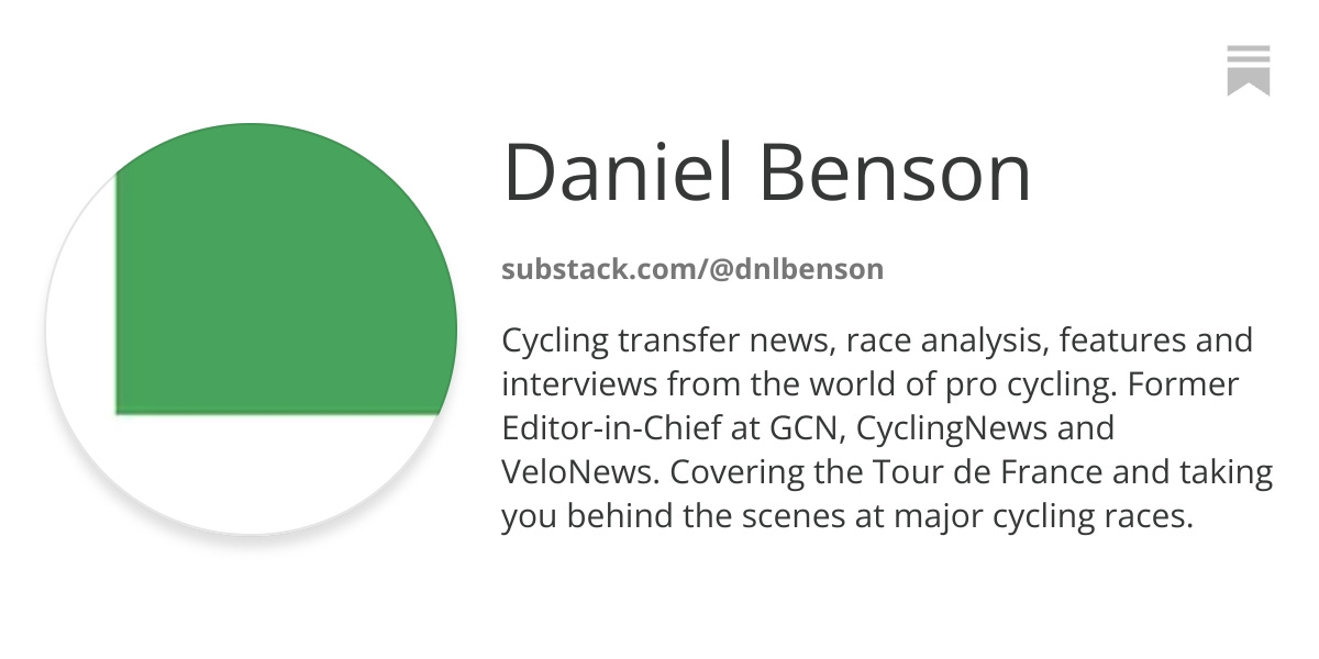 Daniel Benson | Substack