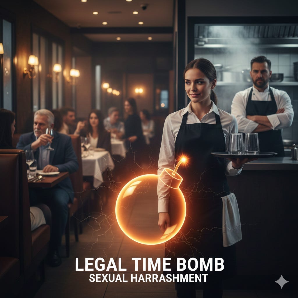 Restaurant Sexual Harassment: The Legal Time Bomb in Your Dining Room