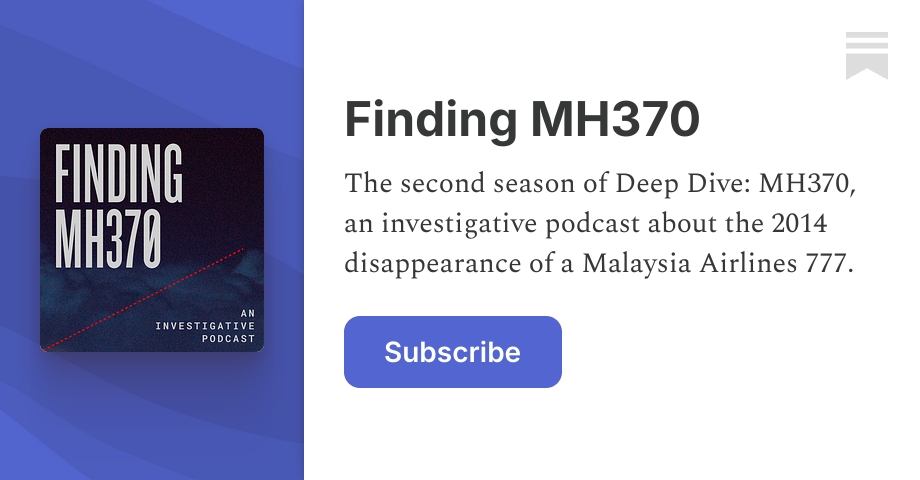 Finding MH370 | Jeff Wise | Substack