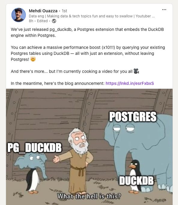 DuckDB inside Postgres!!?? - by Daniel Beach