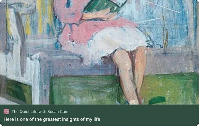 Susan Cain (@susancain): ""Once you love a person, and once you get to live inside a great ...