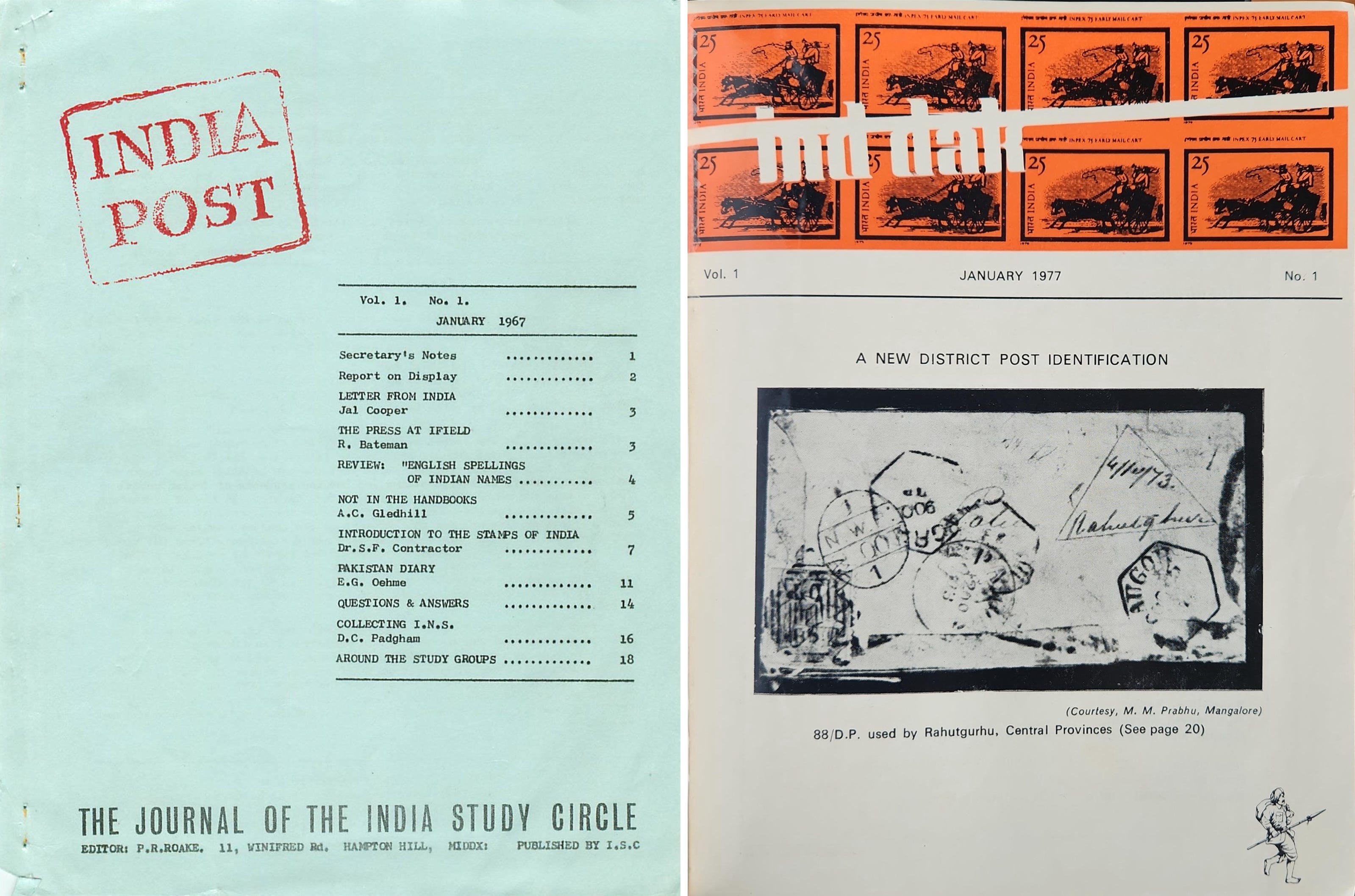 Papers on Indian Philately and Postal History published in The London ...